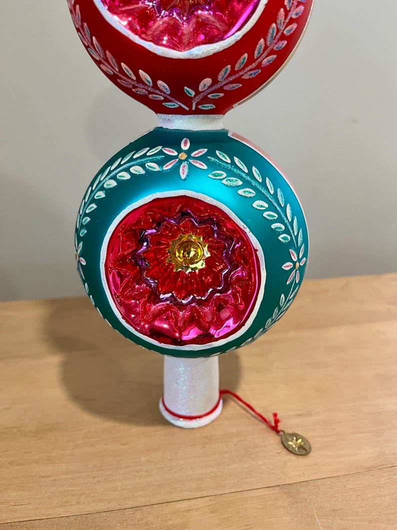 Fantasia by Christopher Radko Crown Sparkle Christmas Tree Finial 14 ...