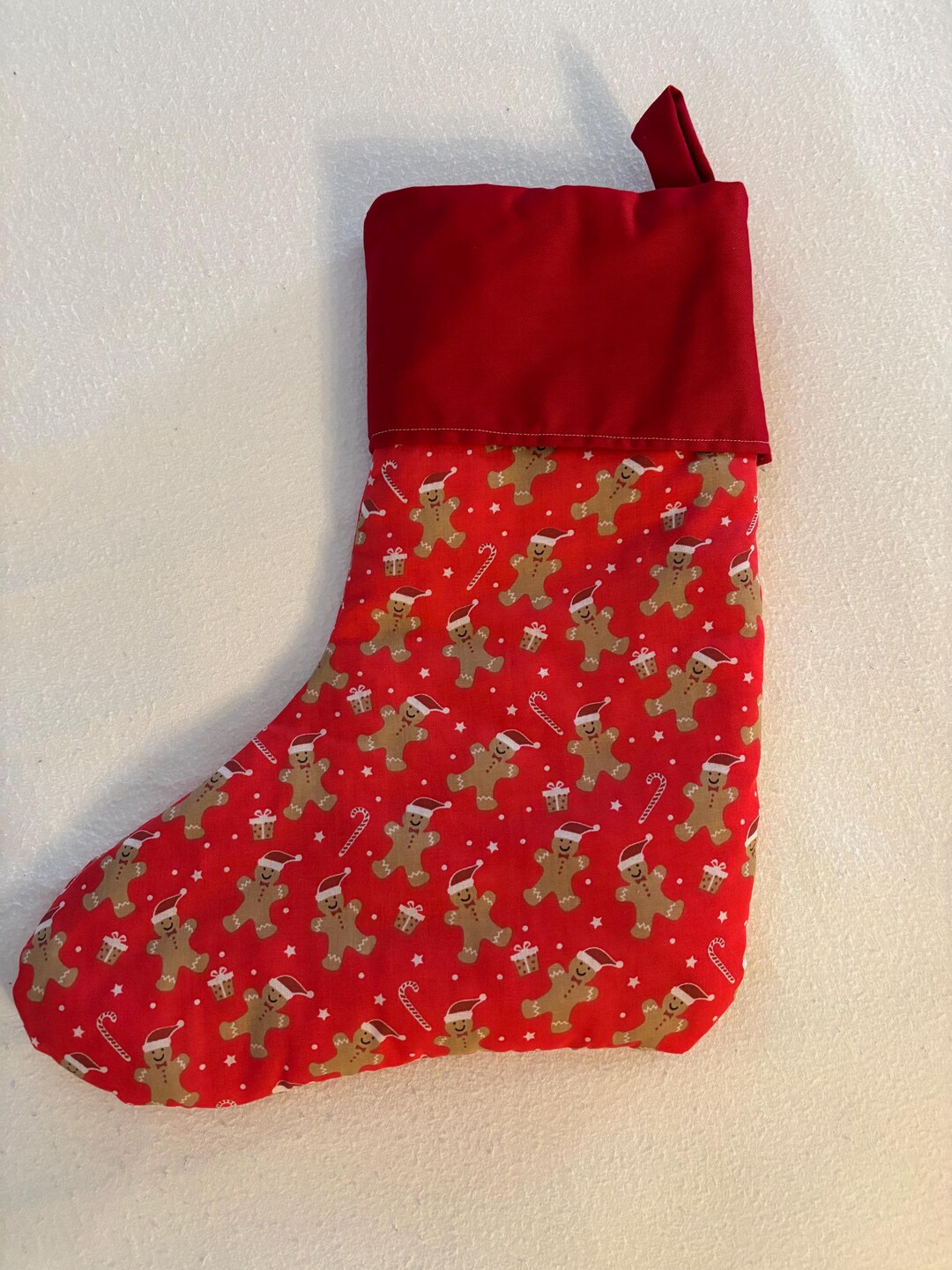 Gingerbread Man Christmas Stocking - Etsy