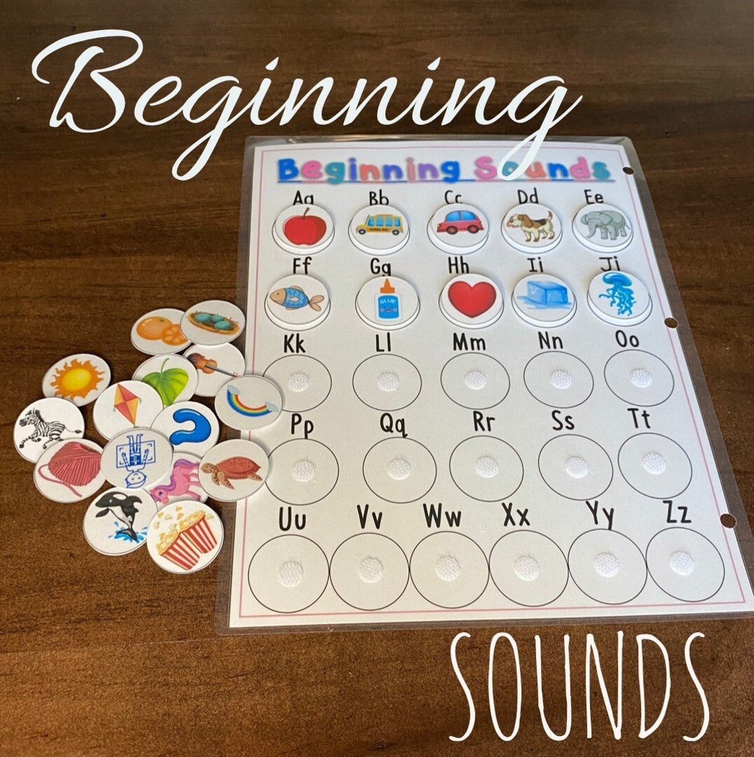 DIY Beginning Sounds Printable Learning Tool, Educational, Kids ...
