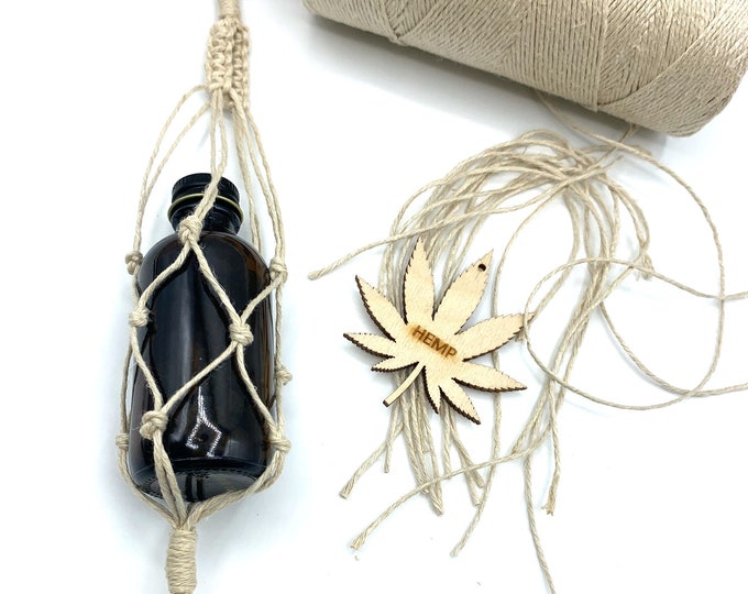 Do It Yourself Hemp Craft Kit Macrame Essential Oil Diffuser - Etsy