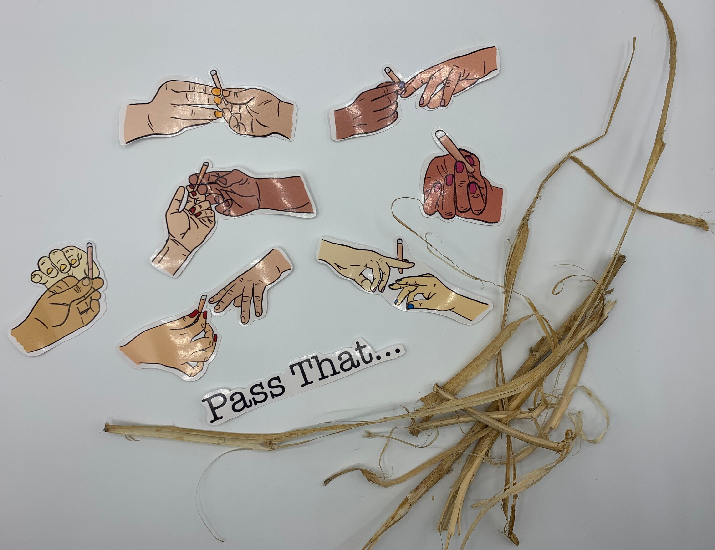 Cannabis Sticker Pack / Weatherproof Sticker Pack /pass That - Etsy