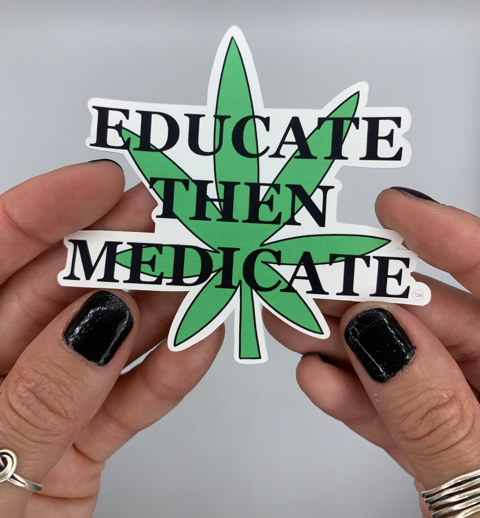 Educate Then Medicate Sticker / Marijuana Stickers / 420 Design / 420 ...