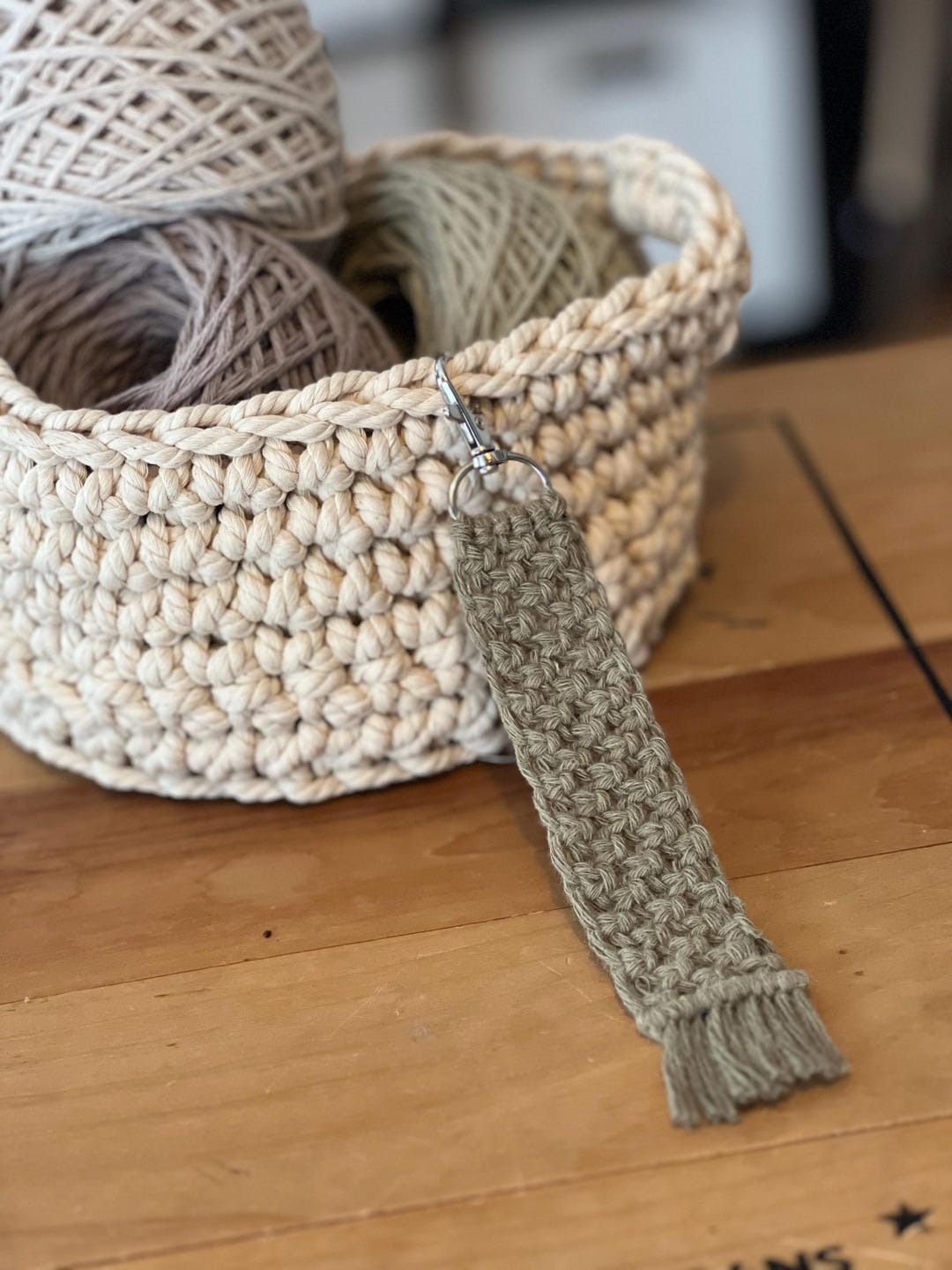 DIY Macrame Keychain Kit - Squared Hitch Knot, Beginner Craft Kit, Boho ...