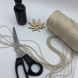 Do It Yourself Hemp Craft Kit Macrame Essential Oil Diffuser - Etsy