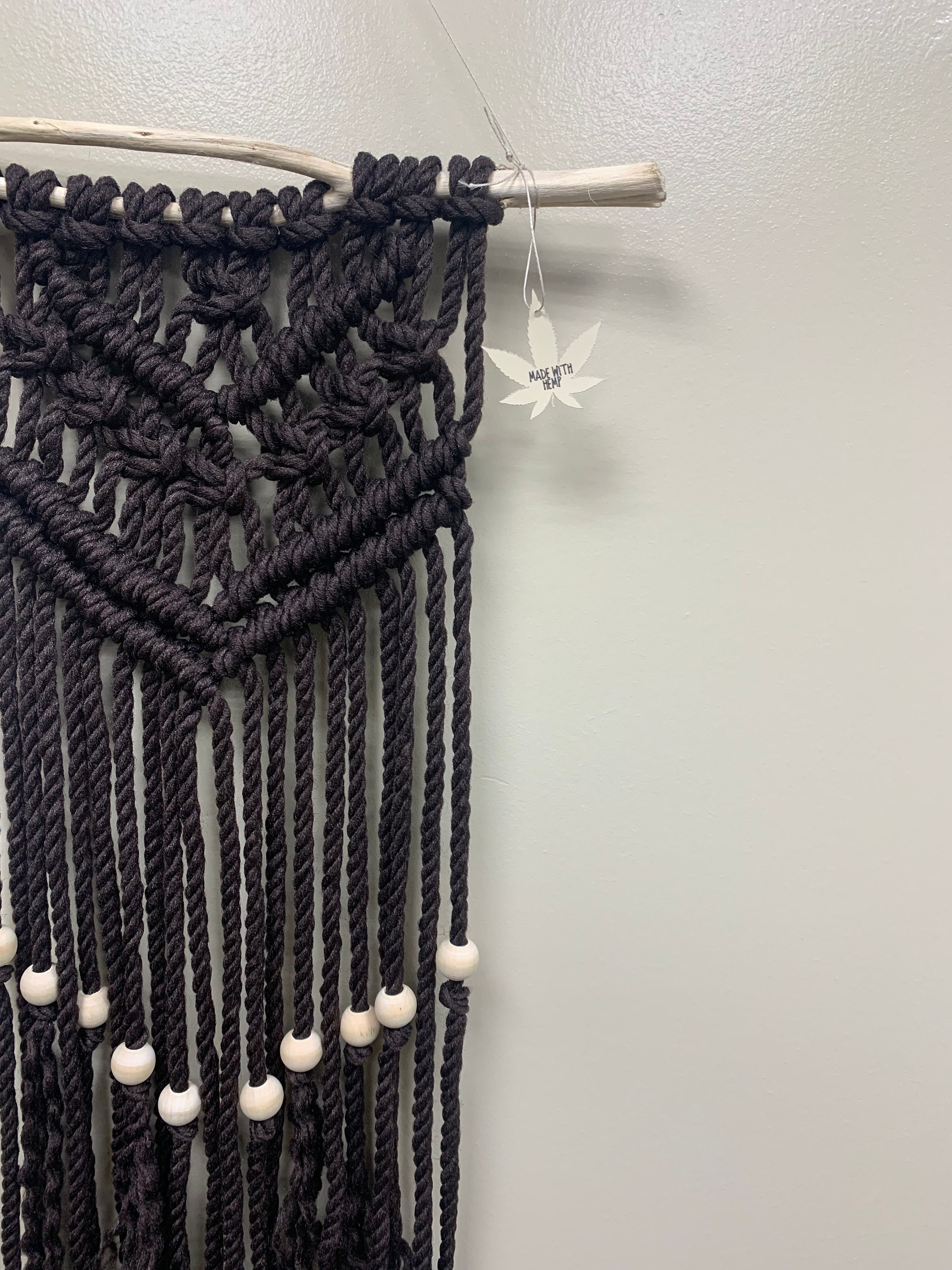 Hemp Macrame Wall Hanging / Wall Decor / Handmade / Hemp Made - Etsy