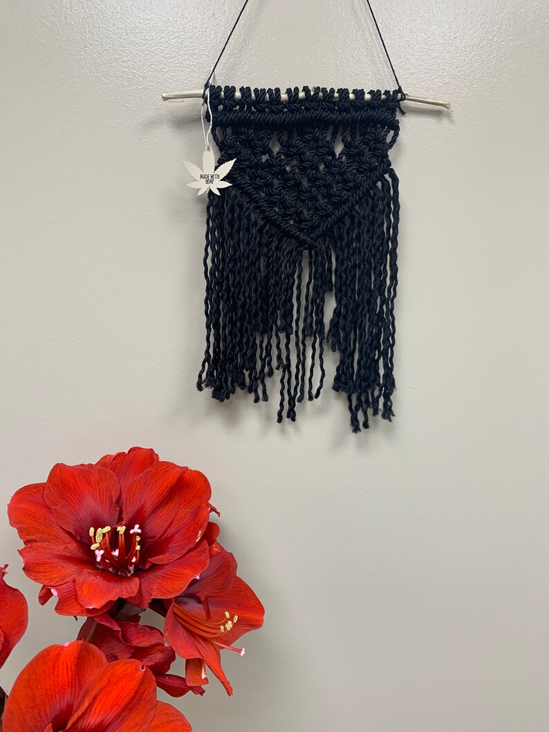 Hemp Macrame Wall Hanging / Handmade / Hemp Made/ Boho Decor/ Hemp Art ...