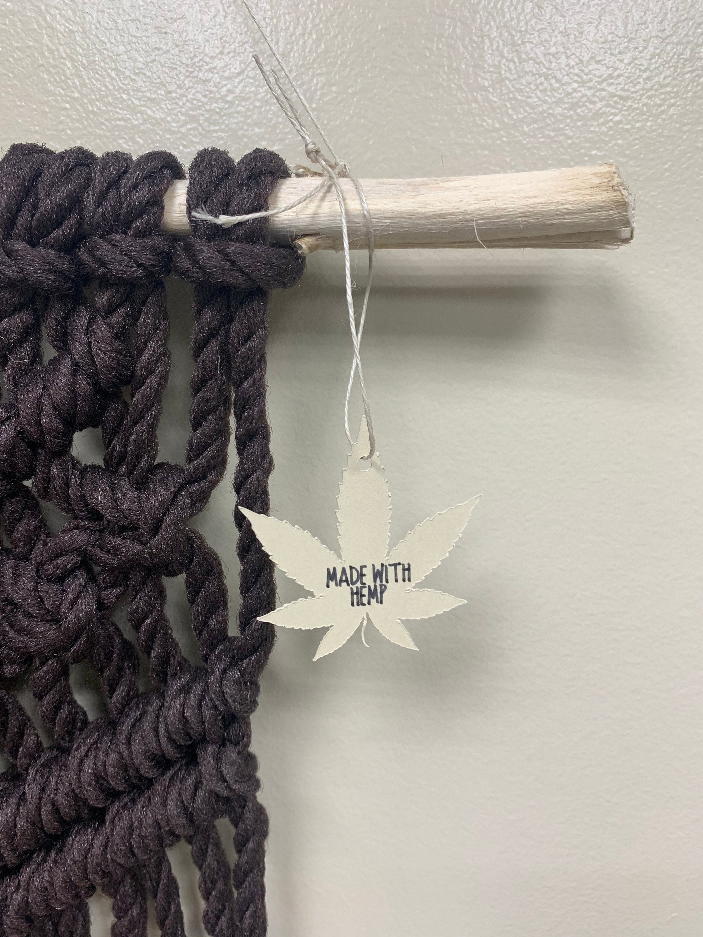 Hemp Macrame Wall Hanging / Wall Decor / Handmade / Hemp Made - Etsy