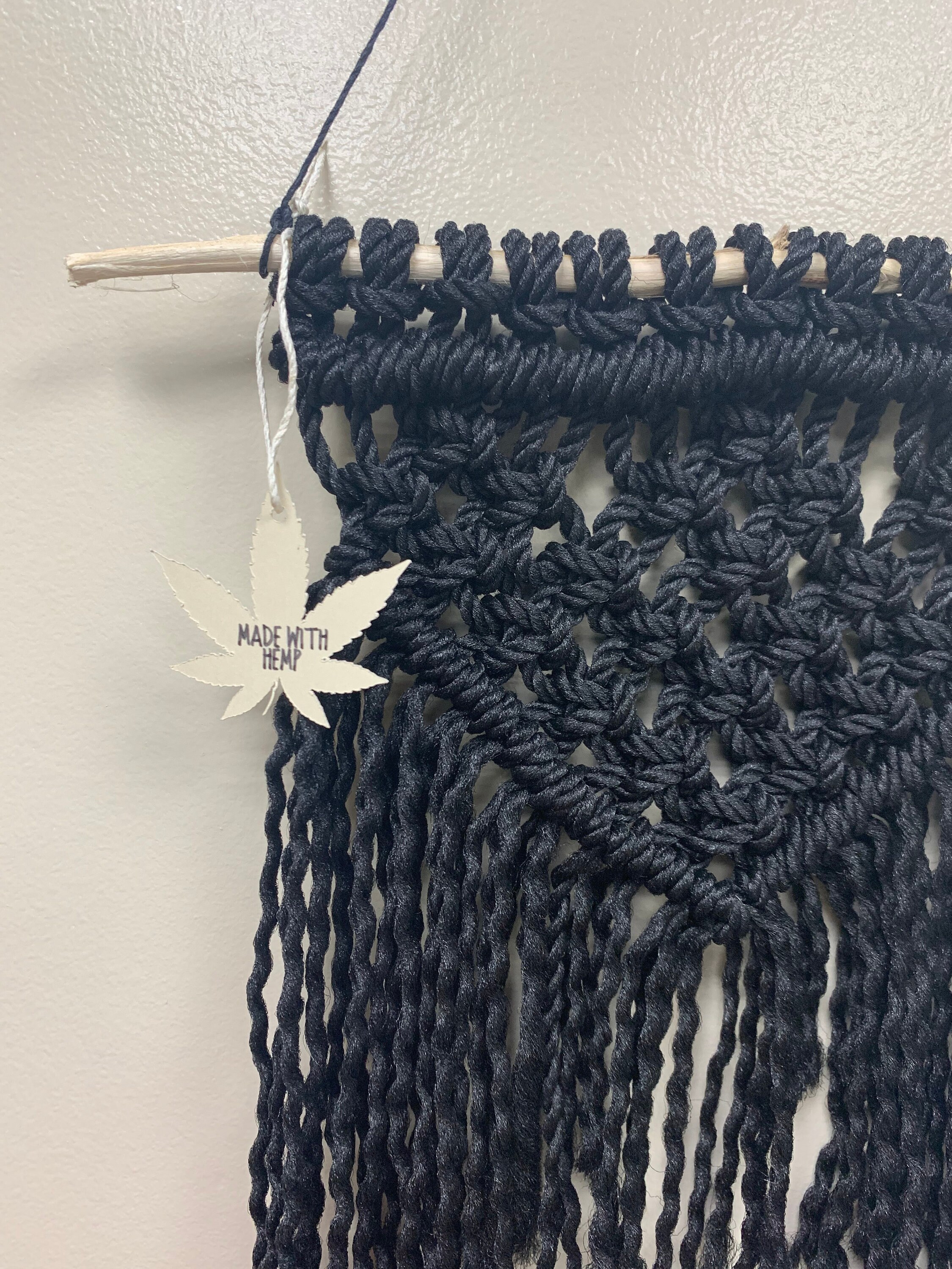 Hemp Macrame Wall Hanging / Handmade / Hemp Made/ Boho Decor/ Hemp Art ...