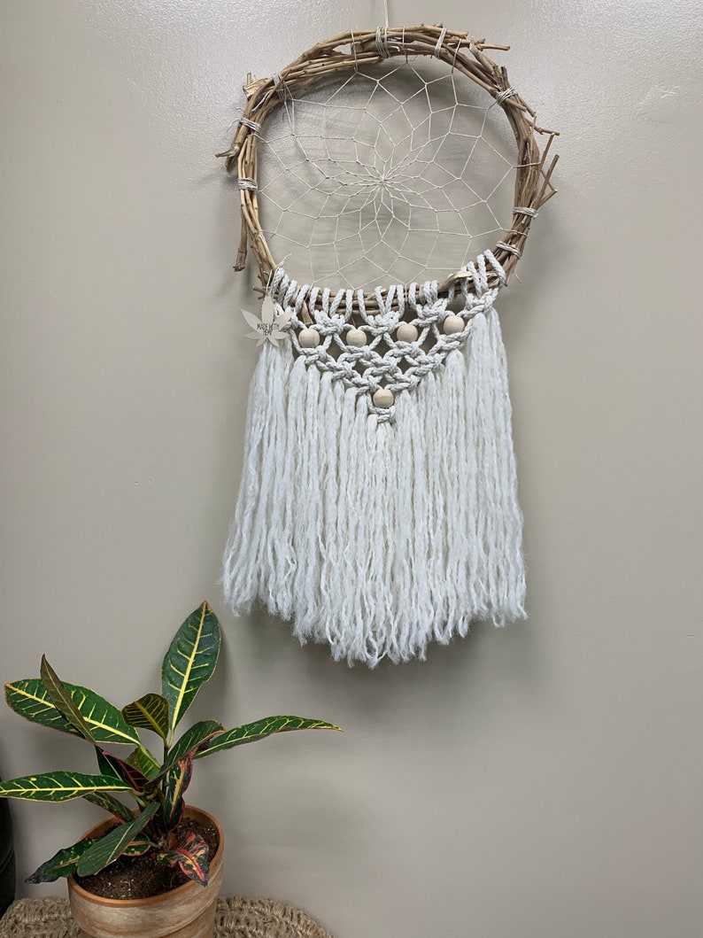 Hemp Macrame Dreamcatcher / Wall Hanging / Wall Decor / Handmade / Hemp ...