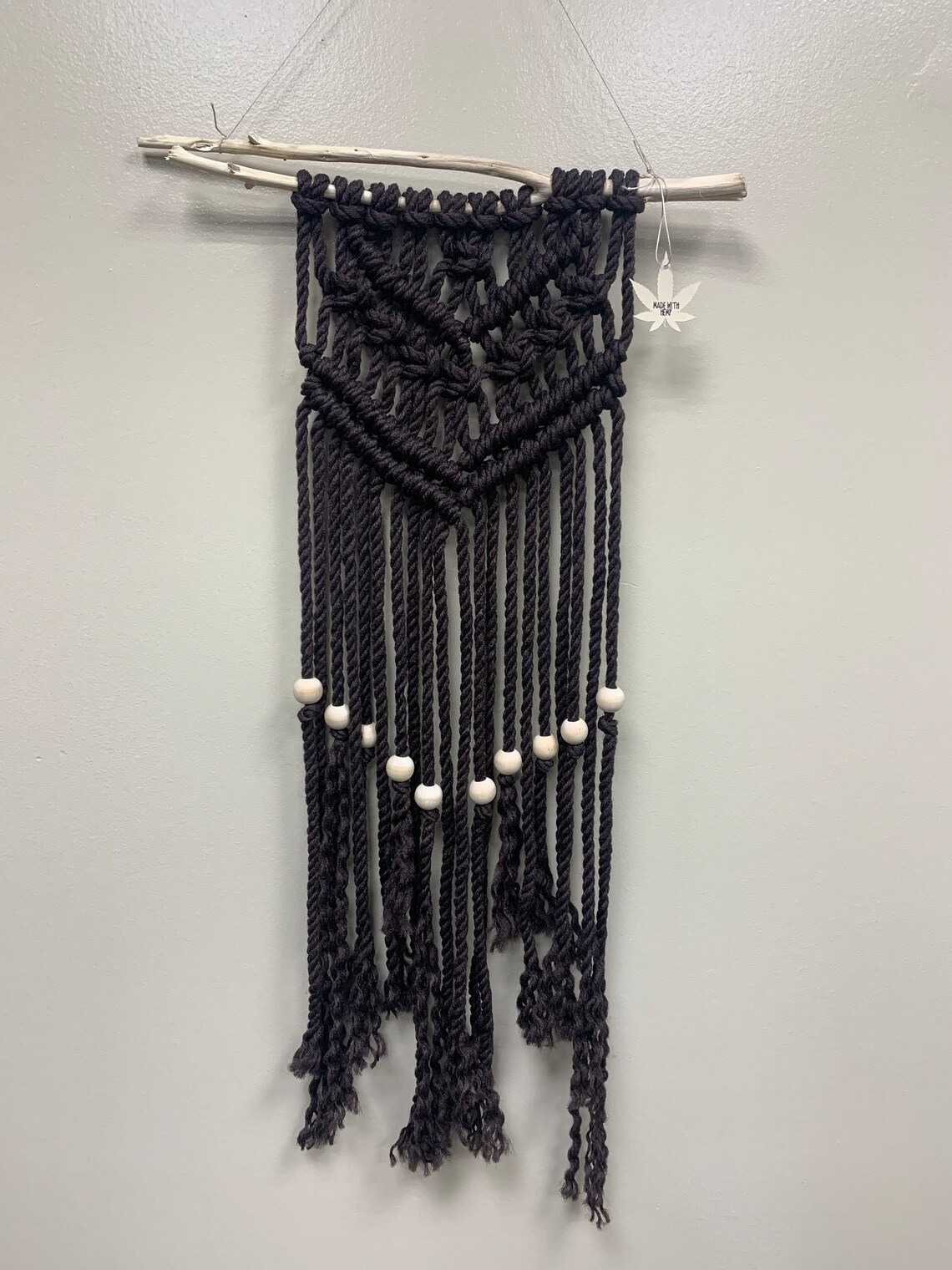 Hemp Macrame Wall Hanging / Wall Decor / Handmade / Hemp Made - Etsy