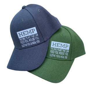 Hemp Fact Hat/ Hemp Made Hat/ Baseball Cap/ One Size Hemp Cap - Etsy