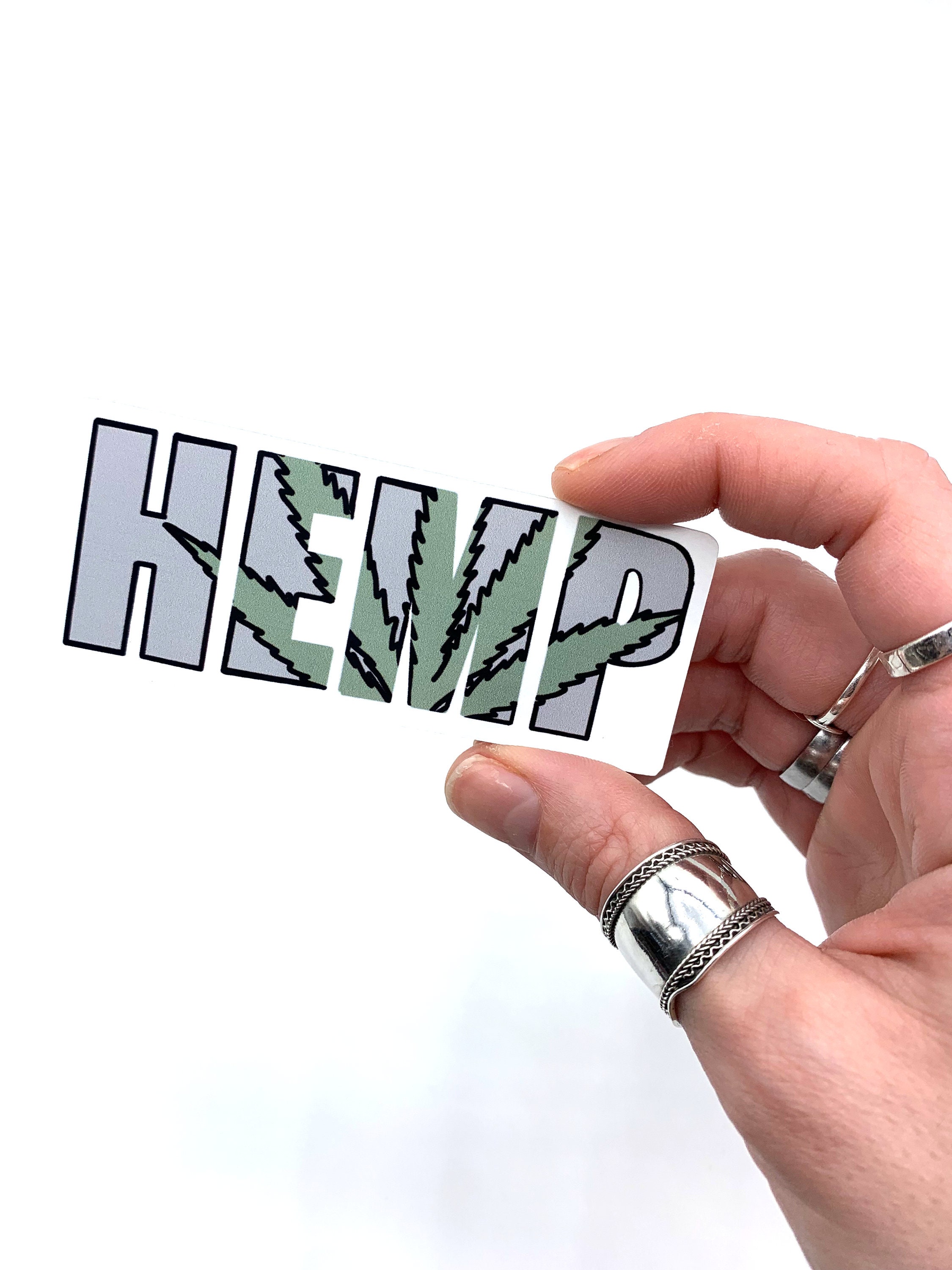 Hemp Sticker / Enthusiast Sticker / Weatherproof Sticker / Hemp Word ...