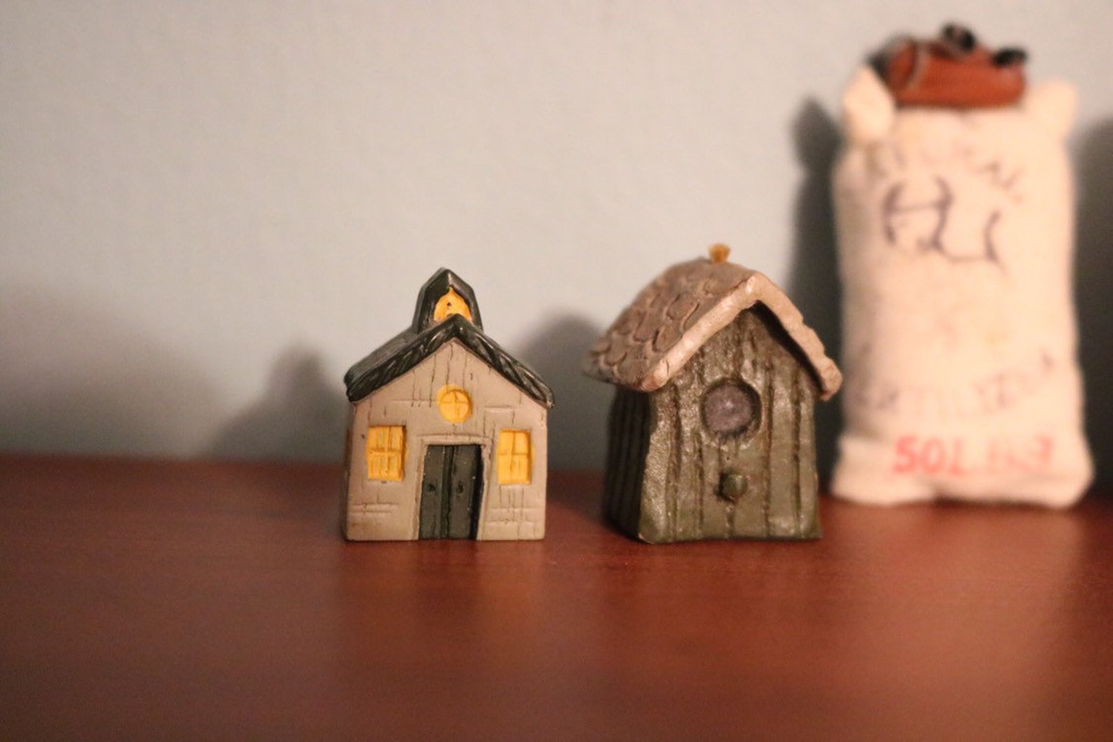 Hand Painted Wooden Miniature Decor - Etsy