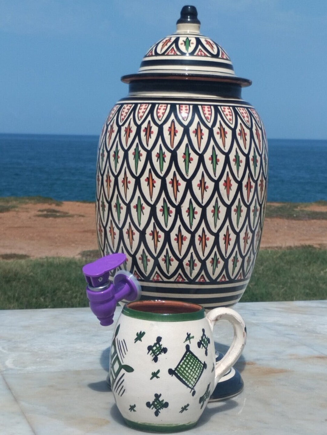 Traditional Moroccan Water Pitcher - Etsy