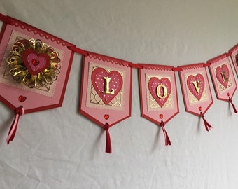 Valentine day banner | Etsy