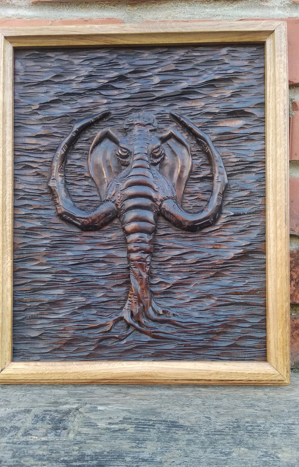 Wood Carving Cthulhu Wood Art Wood Wall Relief Wood Wall Decor Enjoy ...