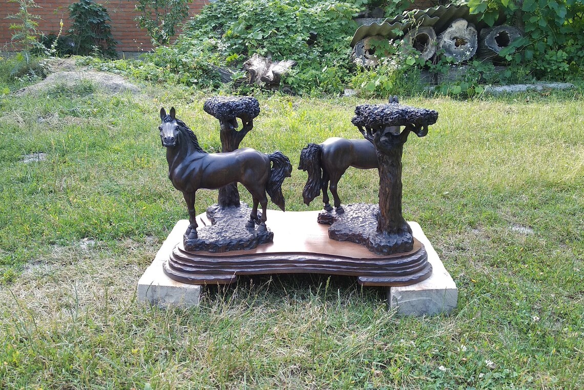 Coffee Table Wooden Table Sculpture Table Wood Carving - Etsy