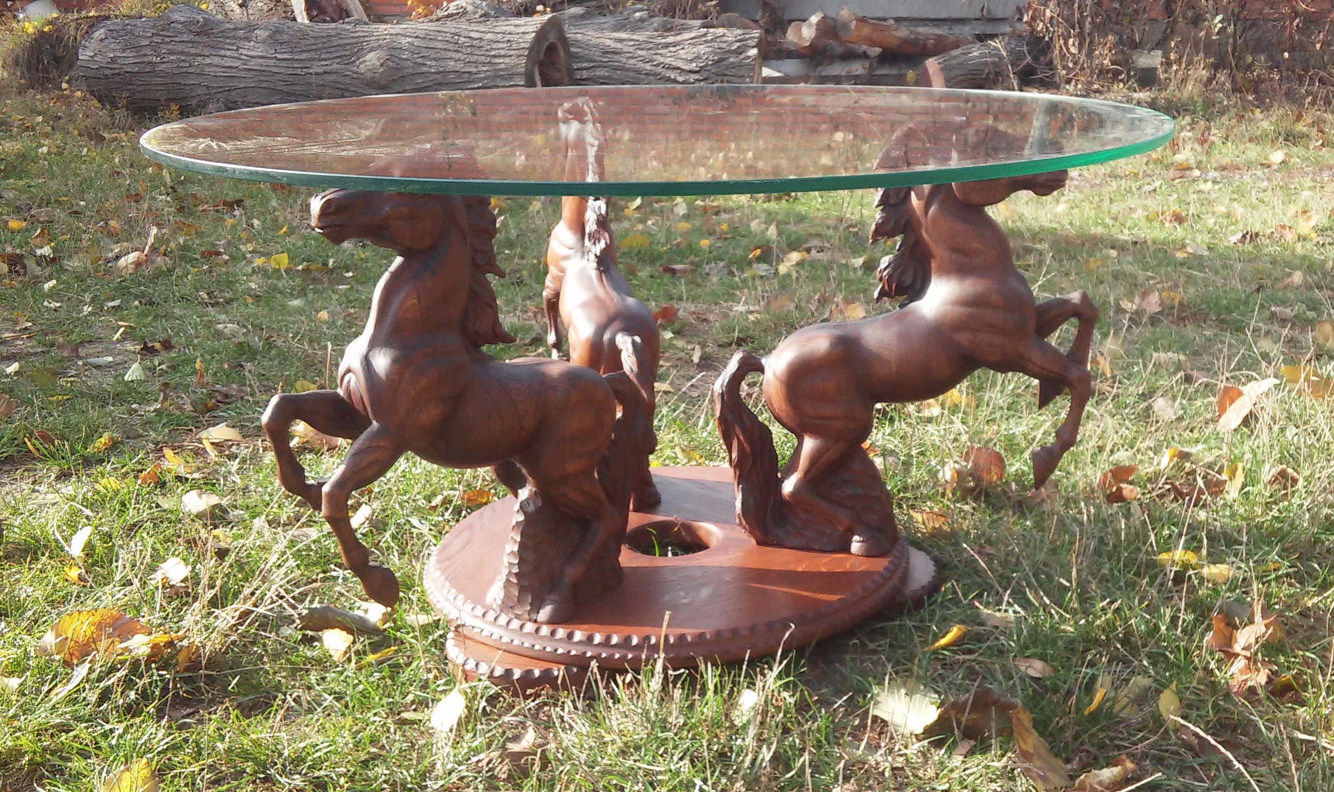 Coffee Table, Wooden Table, Sculpture Table, Wood Carving, Wood Carving ...