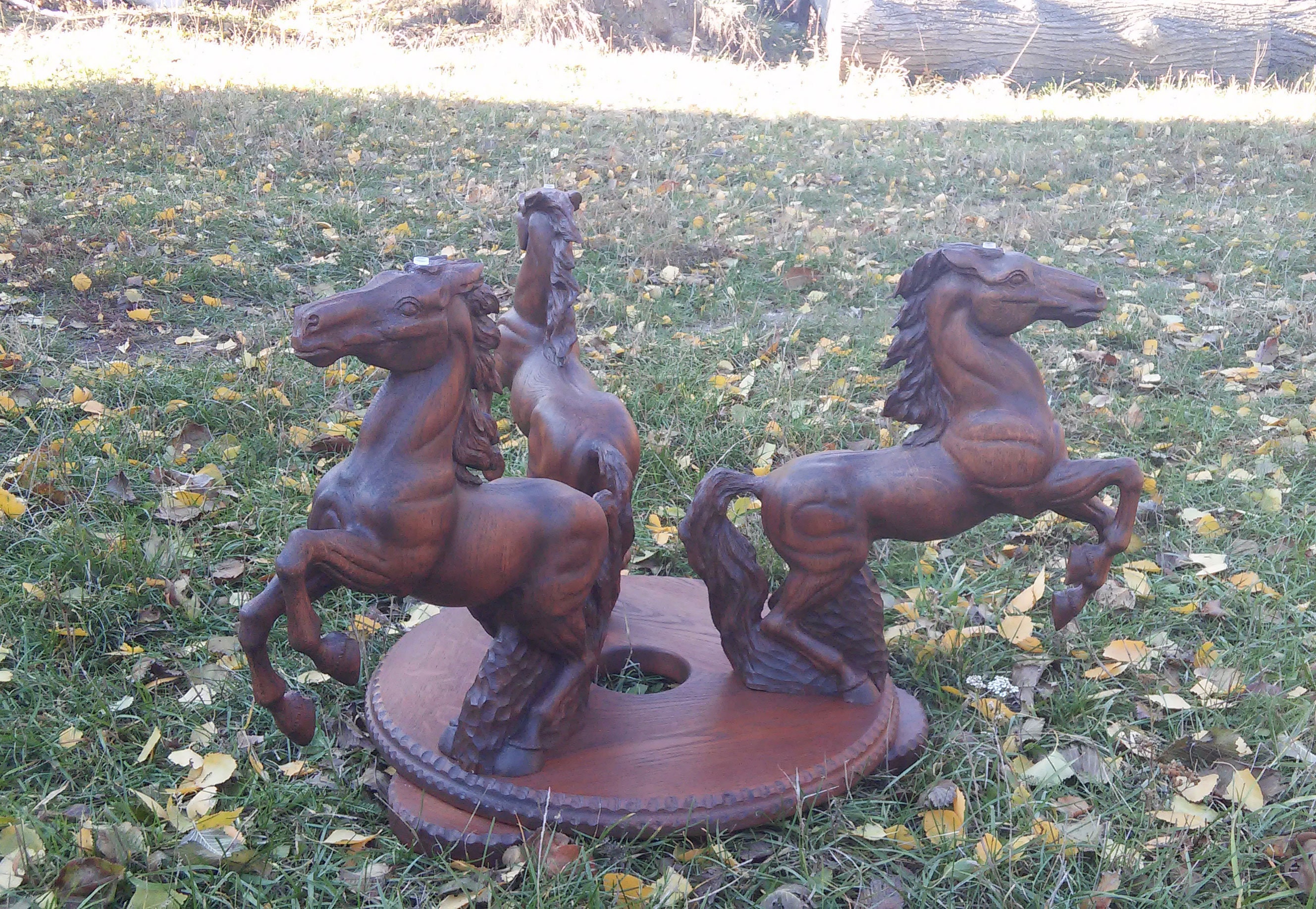 Coffee Table, Wooden Table, Sculpture Table, Wood Carving, Wood Carving ...