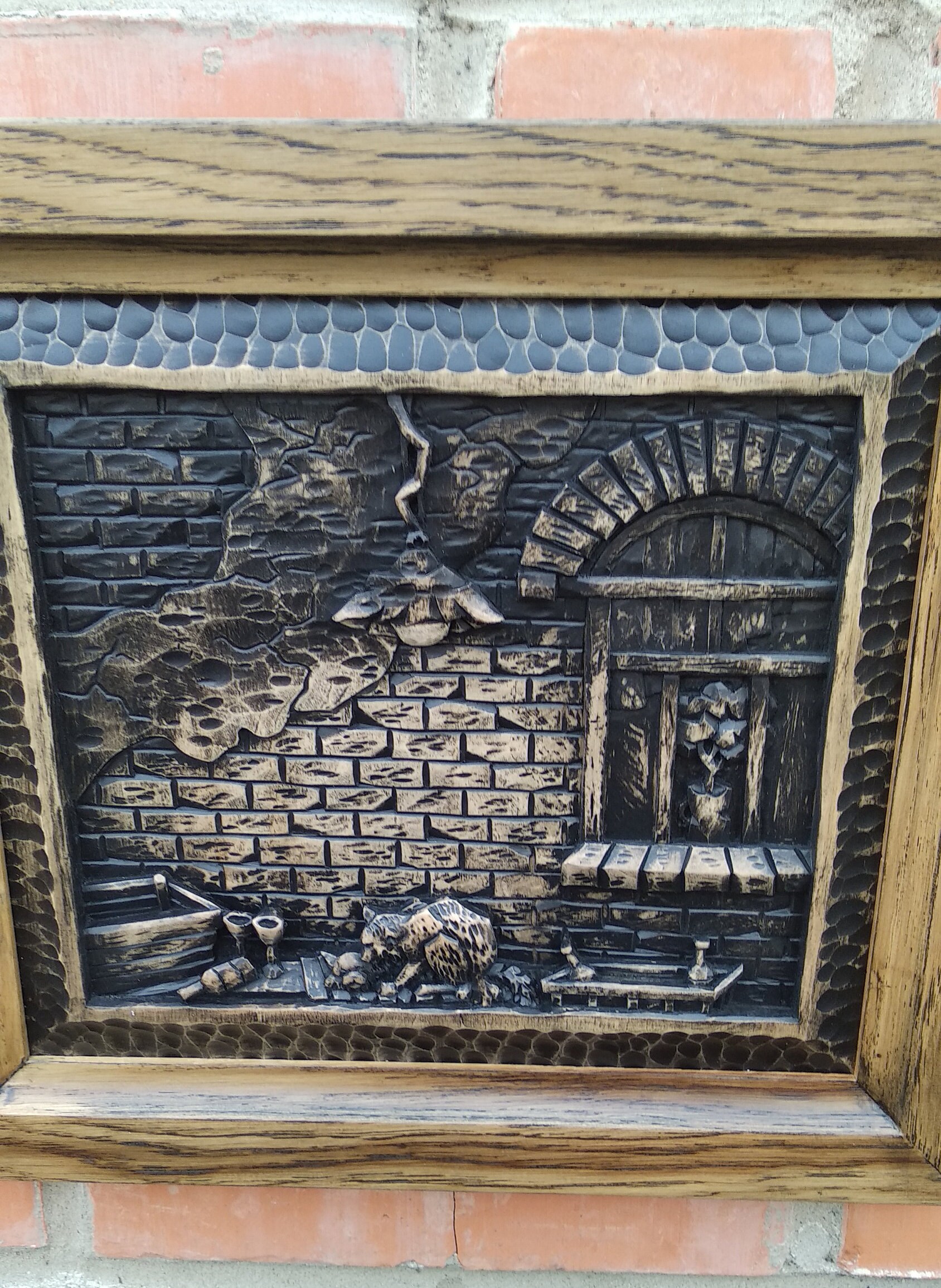 Wood Carving Cats Picture Wall Art Wall Art Design Wood Painting Enjoy ...