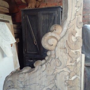 Carved Wooden Post for Stairs, Wood Carving, Wood Carving for Stairs - Etsy