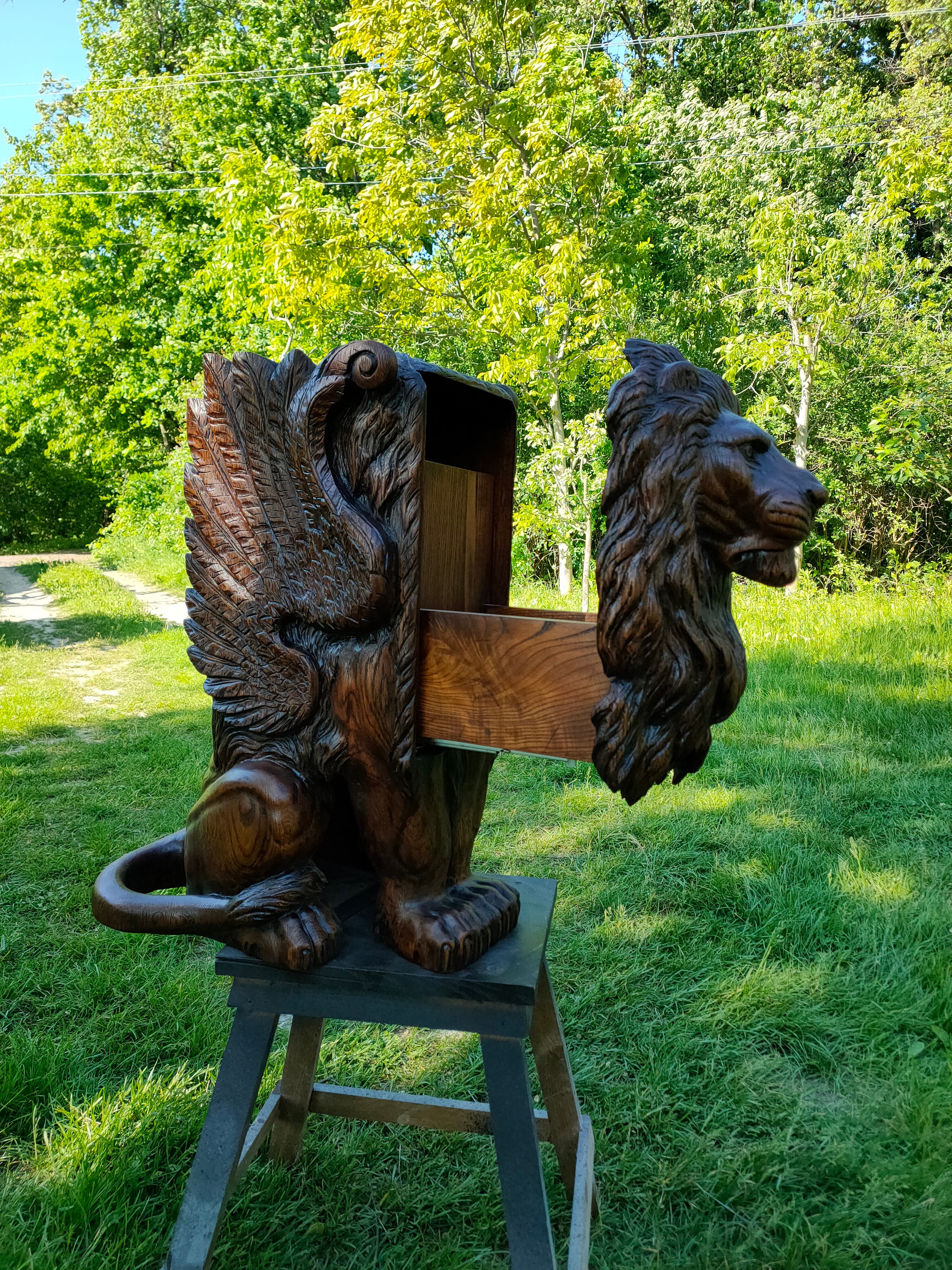 Mini Bar, Handmade Bar, Wood Mini Bar, Lion Bar - Etsy