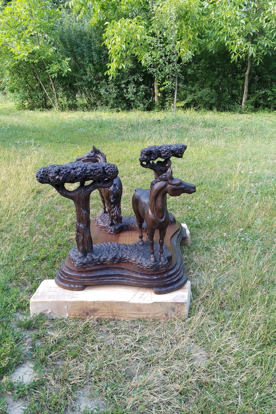 Coffee Table Wooden Table Sculpture Table Wood Carving - Etsy