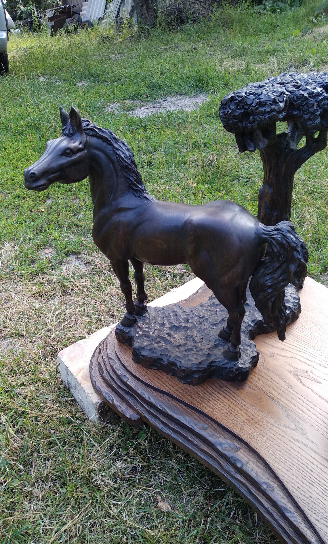 Coffee Table Wooden Table Sculpture Table Wood Carving - Etsy