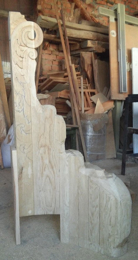 Carved Wooden Post for Stairs, Wood Carving, Wood Carving for Stairs - Etsy