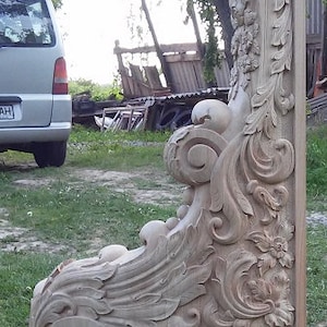 Carved Wooden Post for Stairs, Wood Carving, Wood Carving for Stairs - Etsy