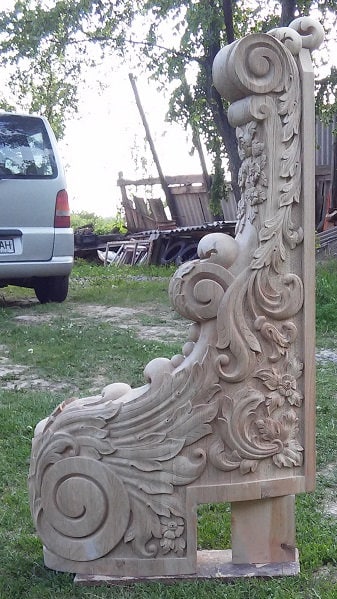 Carved Wooden Post for Stairs, Wood Carving, Wood Carving for Stairs - Etsy