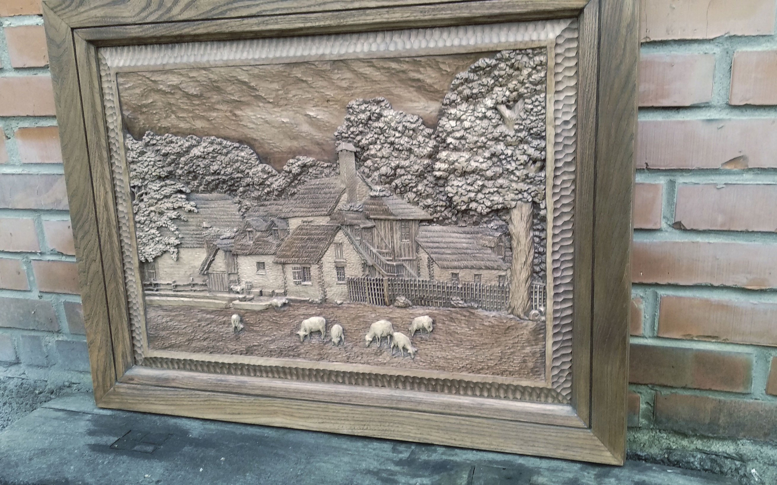 Wood carving Wood carved Wood art Wood sculpture Wall | Etsy