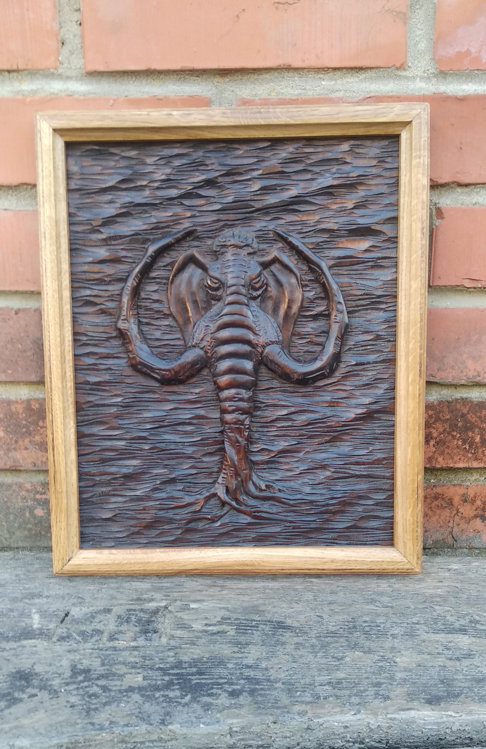 Wood Carving Cthulhu Wood Art Wood Wall Relief Wood Wall Decor Enjoy ...