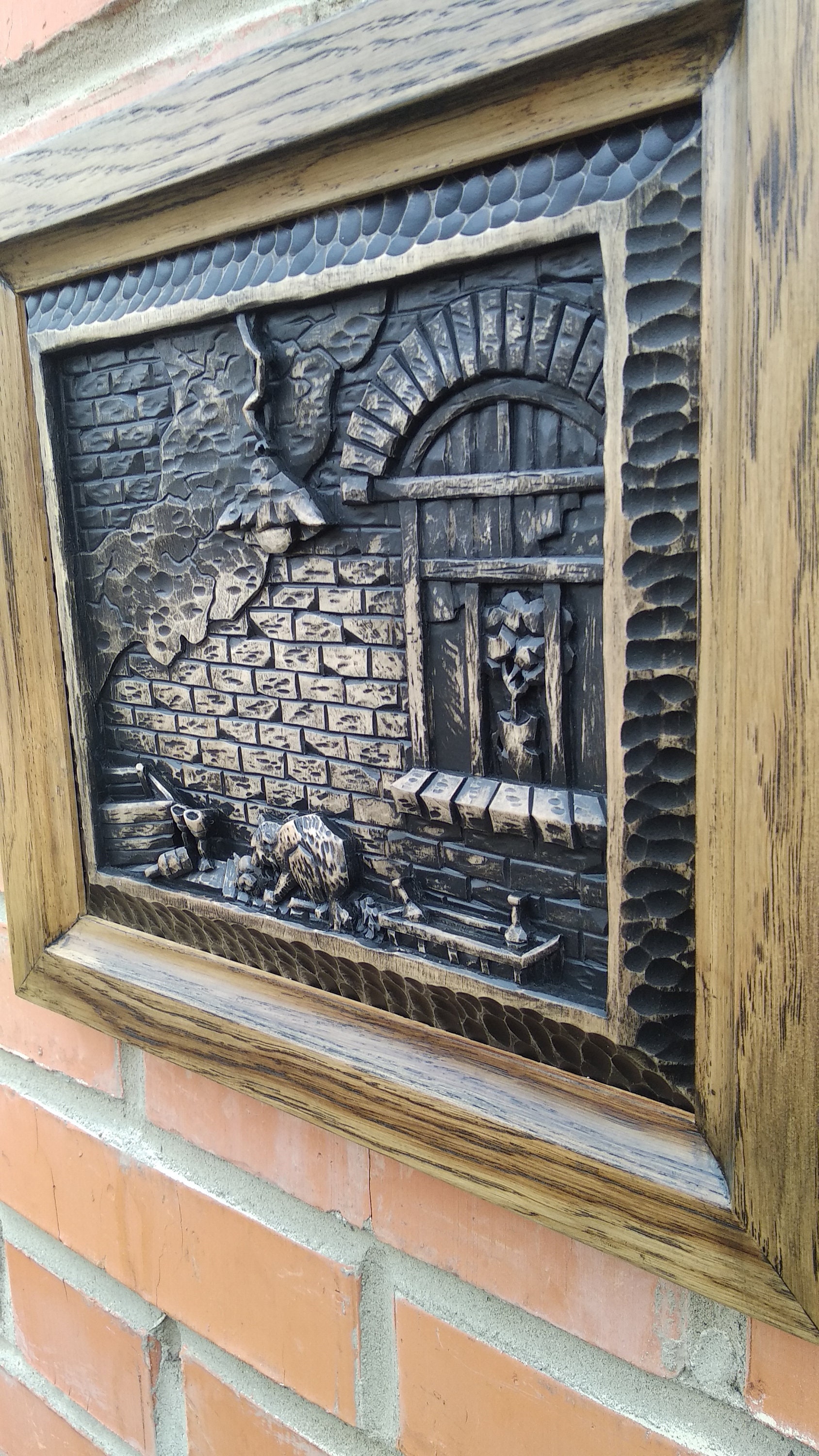 Wood Carving Cats Picture Wall Art Wall Art Design Wood Painting Enjoy ...