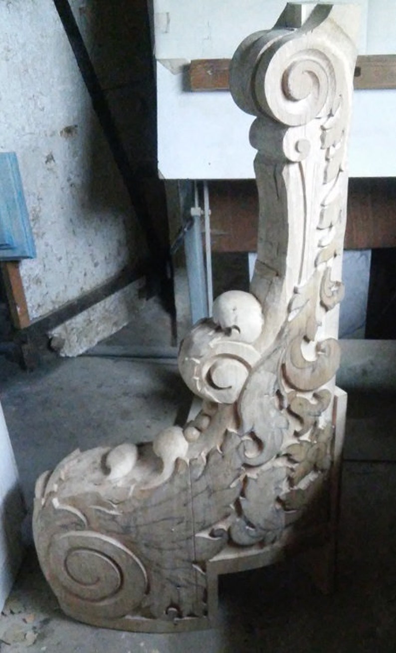 Carved Wooden Post for Stairs, Wood Carving, Wood Carving for Stairs - Etsy