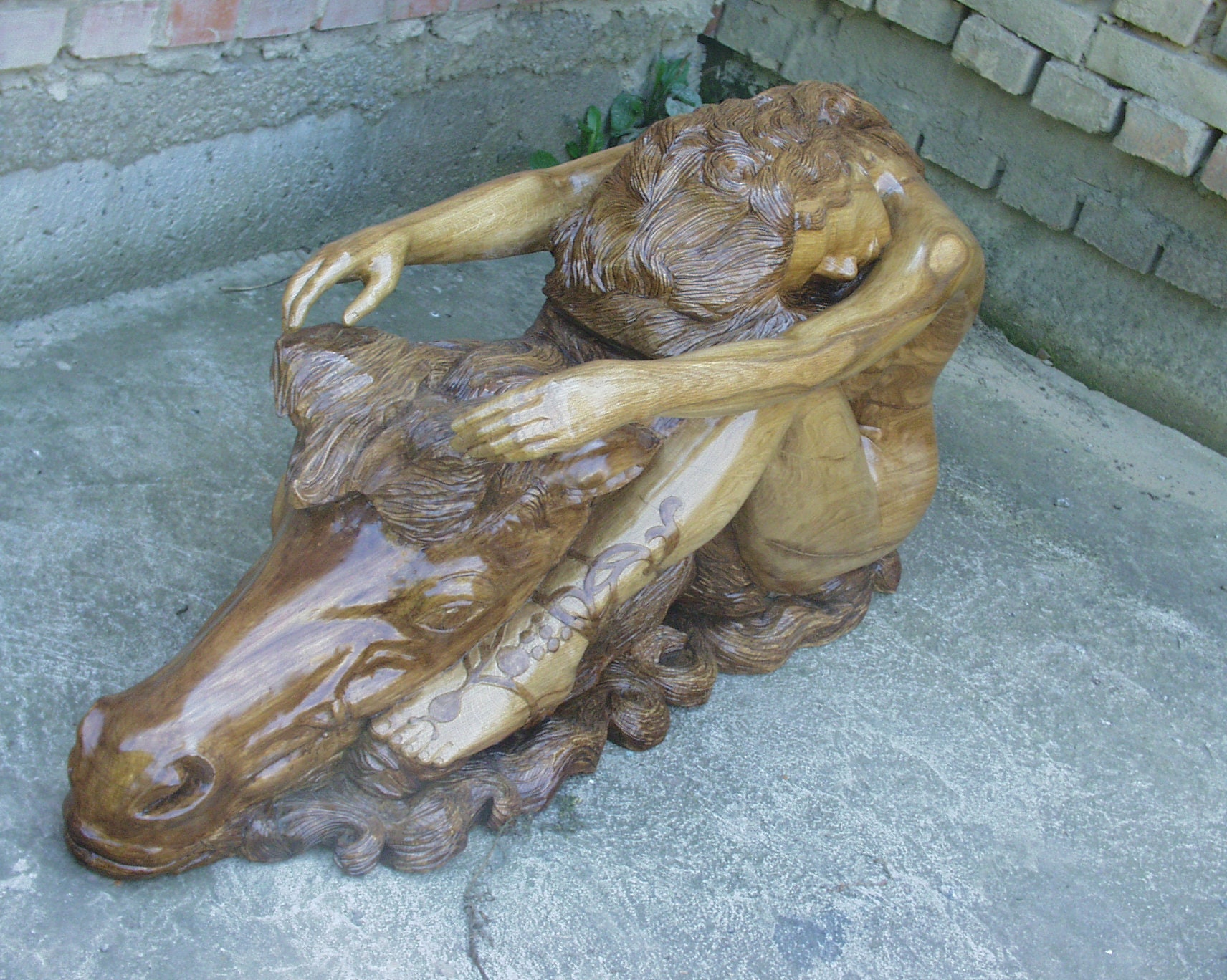 Coffee Table, Wooden Table, Sculpture Table, Wood Carving, Wood Carving ...