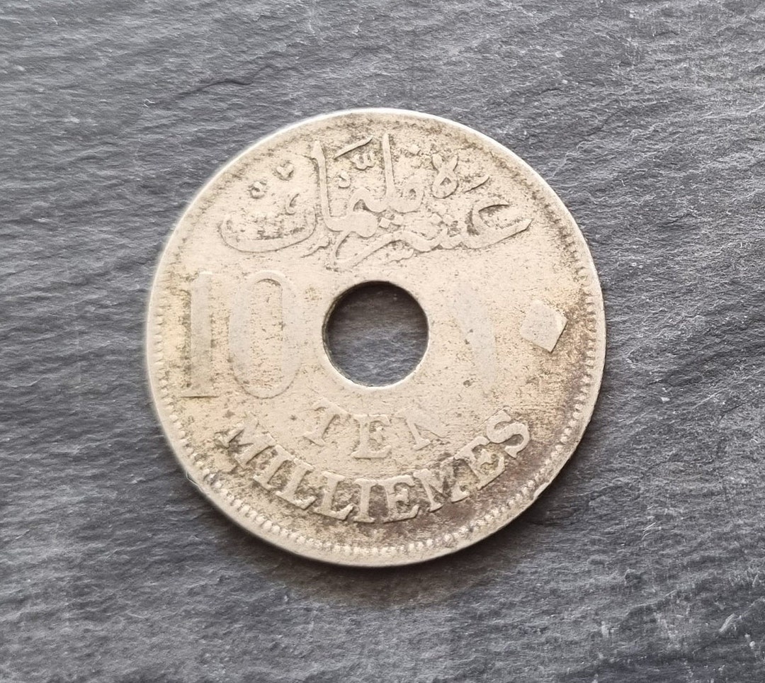 1917 Ten Milliemes egypt - Etsy