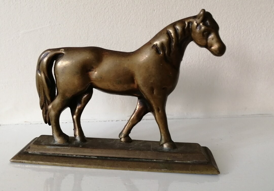 Brass Horse Paperweight - Etsy