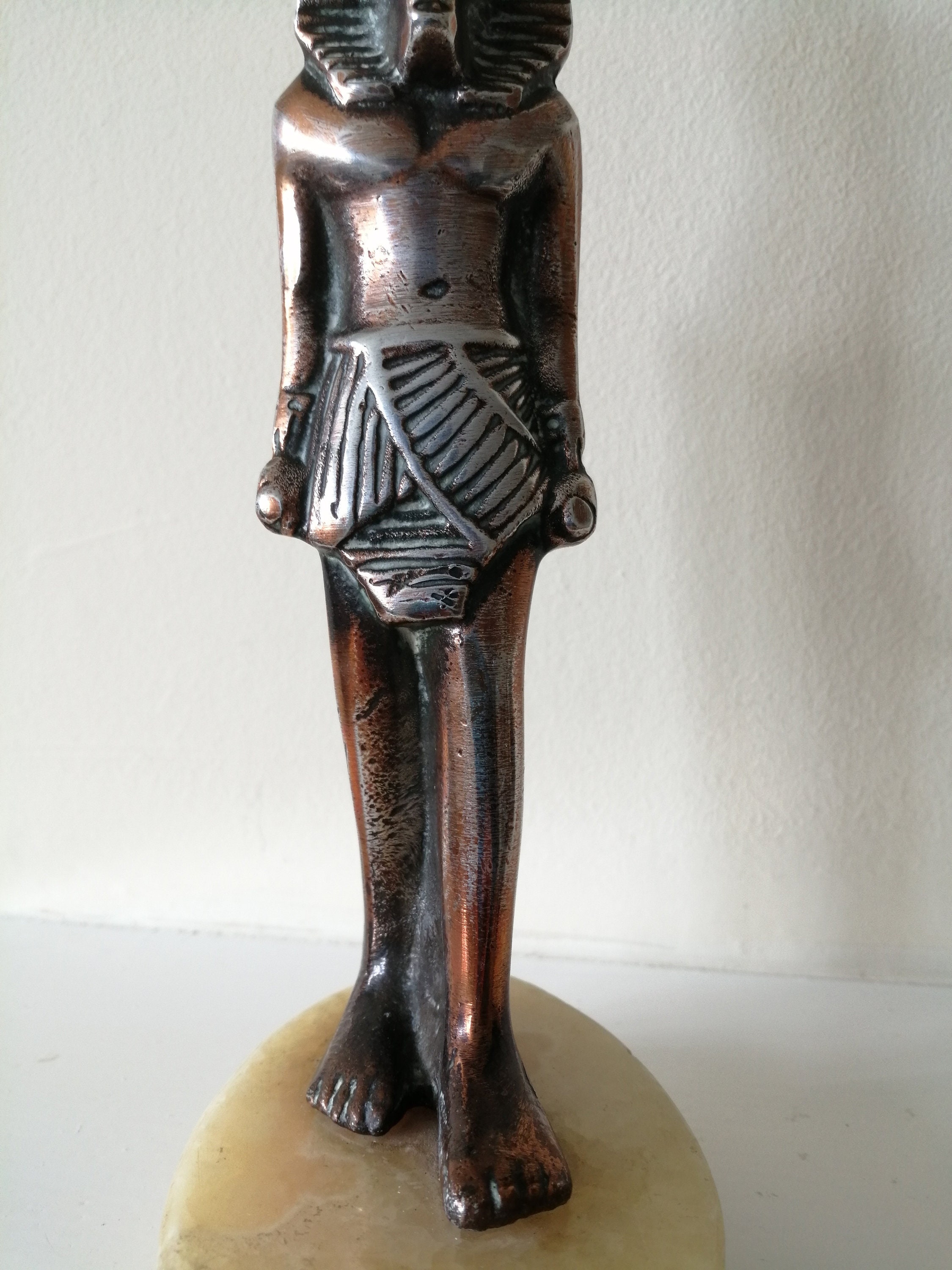 Copper and Alabaster Ancient Egyptian Statue - Etsy