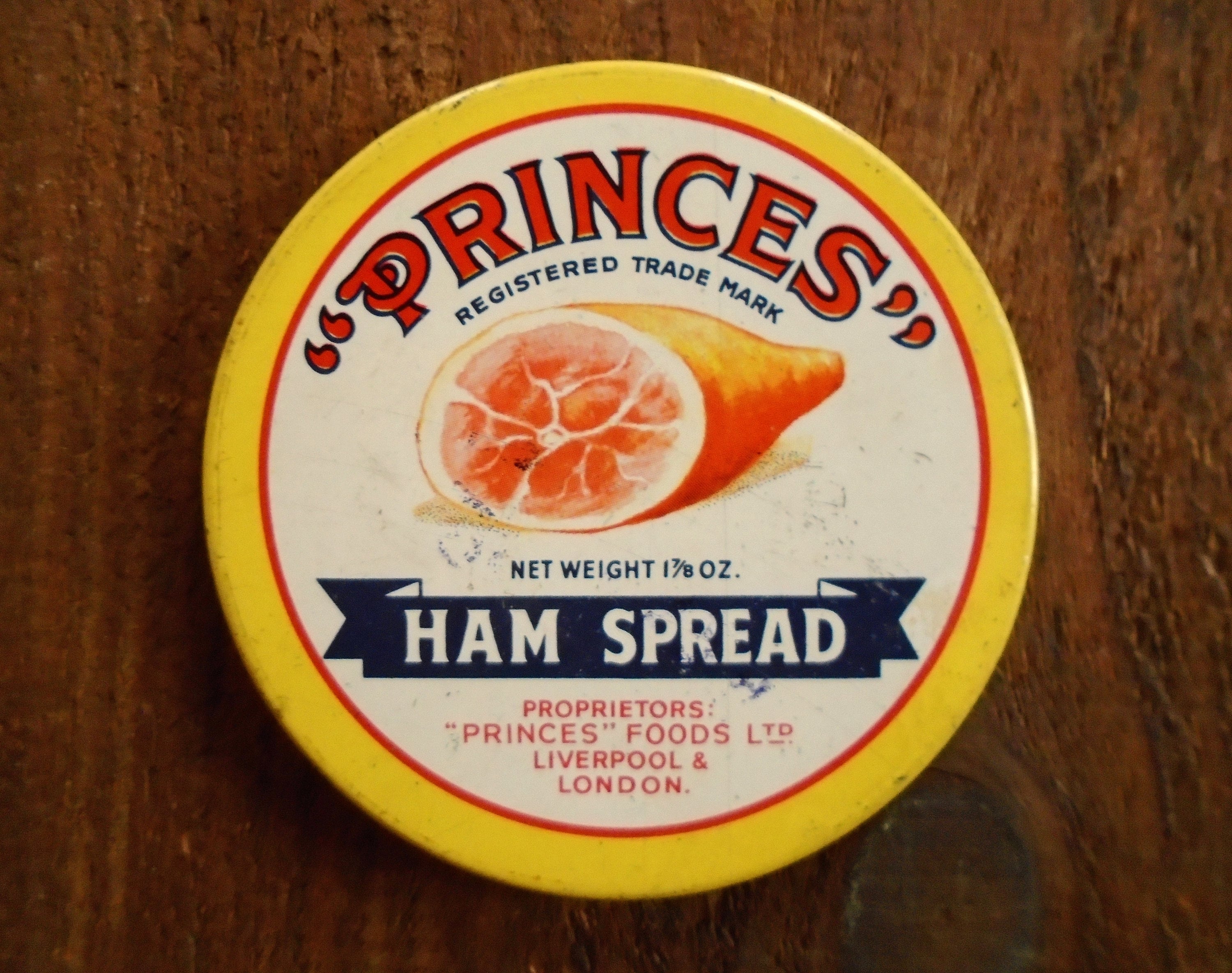 Reduced RARE 50s Princes Ham Spread Glass Jar with Tin Lid. | Etsy