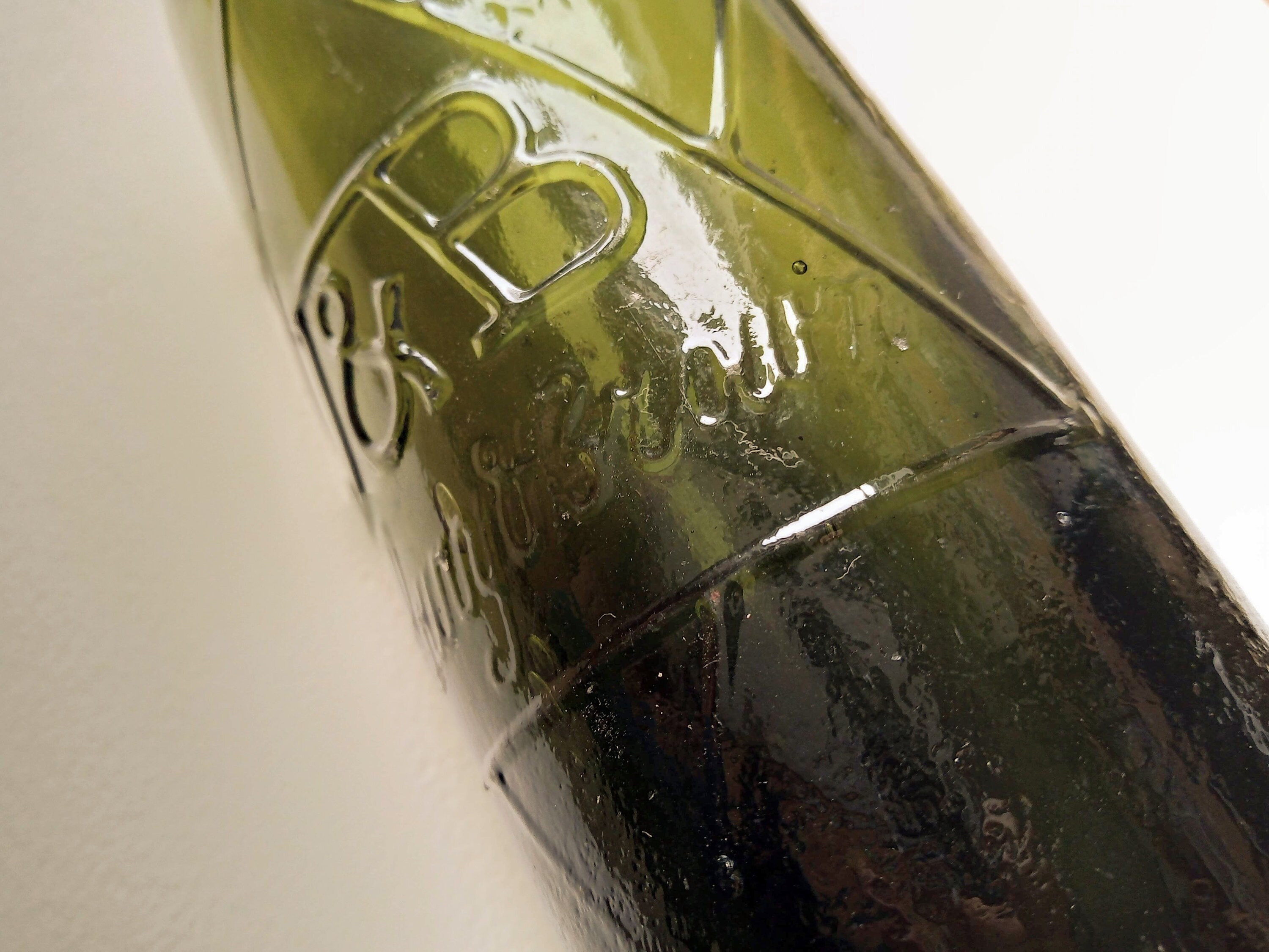 Reduced Vintage J&B Jewsbury and Brown Green Glass Bottle - Etsy UK