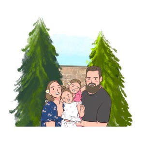 Custom Hand-drawn Couple Portrait, Non-ai Cartoon Anime Caricature ...