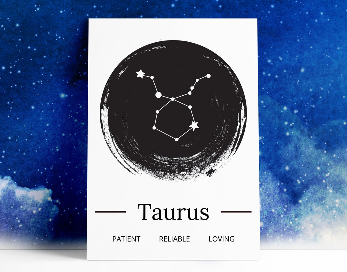 Taurus Zodiac Sign Astrology Printable - Etsy