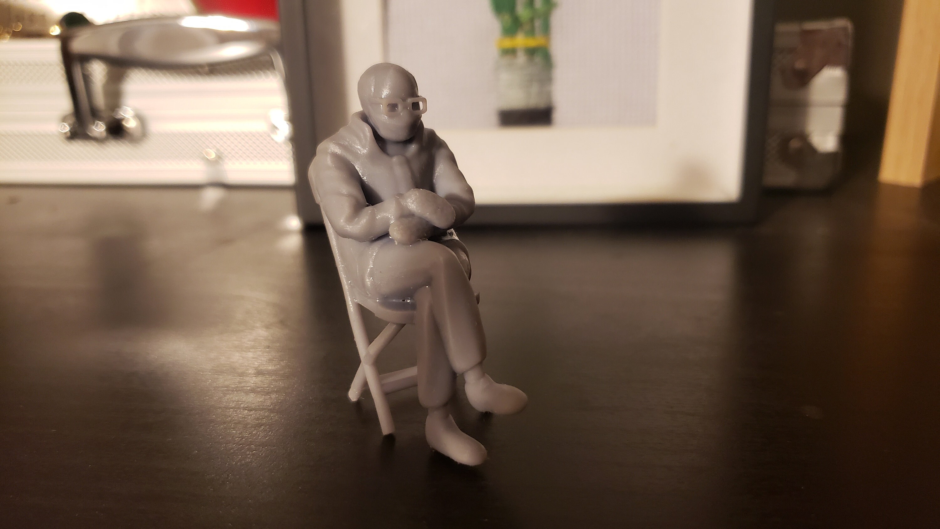 Little Mitten Man Sitting (bernie) STL File - Etsy