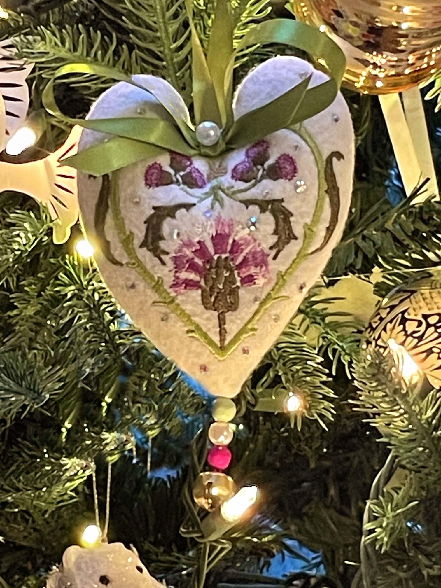 Scots Thistle Heart Decoration - Etsy