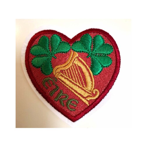 CELTIC CROSS PATCH Iron-on Embroidered Irish Green Applique | Etsy