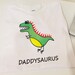 Daddysaurus Dad T-shirt Tee Top Shirt for Fathers Day T-shirt Great ...