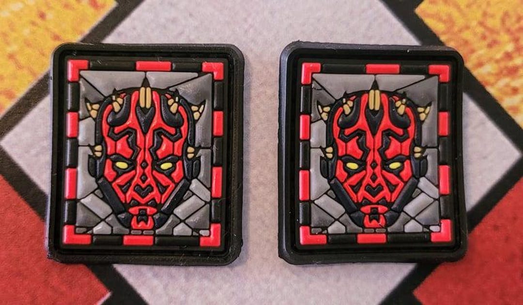 Star Wars Darth Maul Stained Glass PVC RE Patch - Etsy