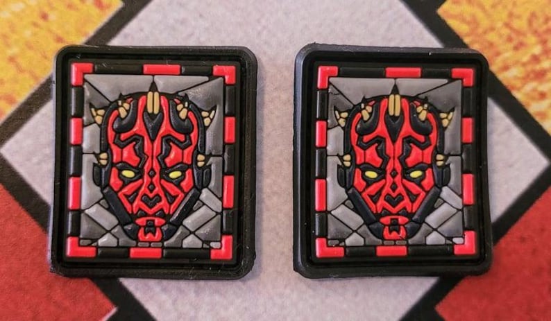 Star Wars Darth Maul Stained Glass PVC RE Patch - Etsy