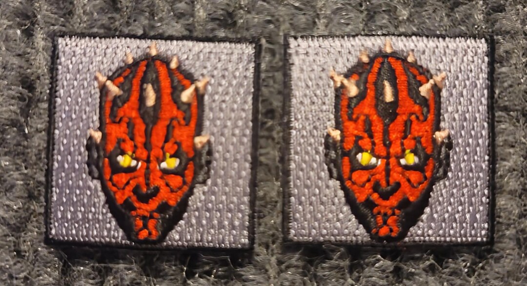 Star Wars Darth Maul Embroidered RE Patches - Etsy